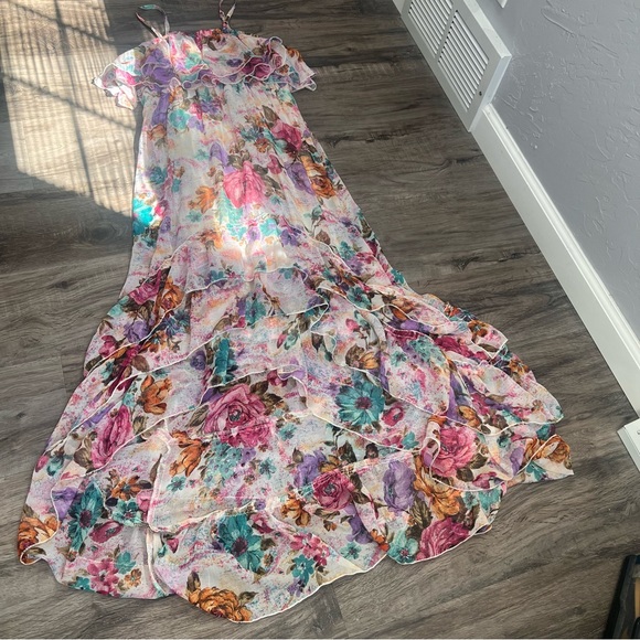 Milly | Dresses | Milly Boho Floral Maxi Dress | Poshmark